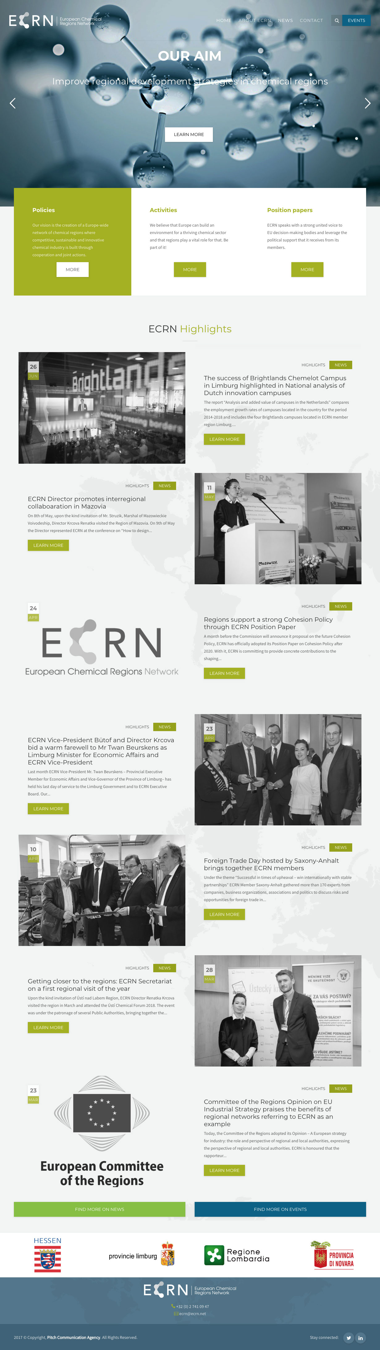 ECRN – Pitch | WebDesign
